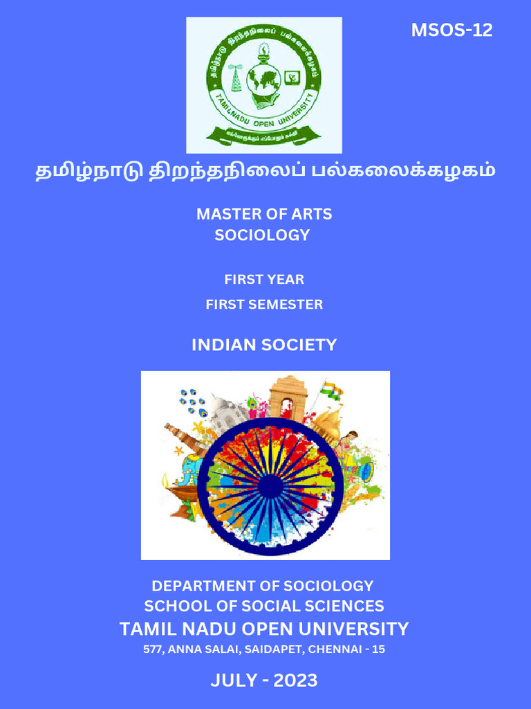 Msos - 12 em Final | PDF | Caste | Sociology