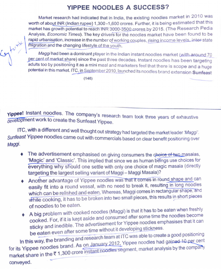 Case - Research - Yippee vs Maggie | PDF | Strategic Management | Business Economics