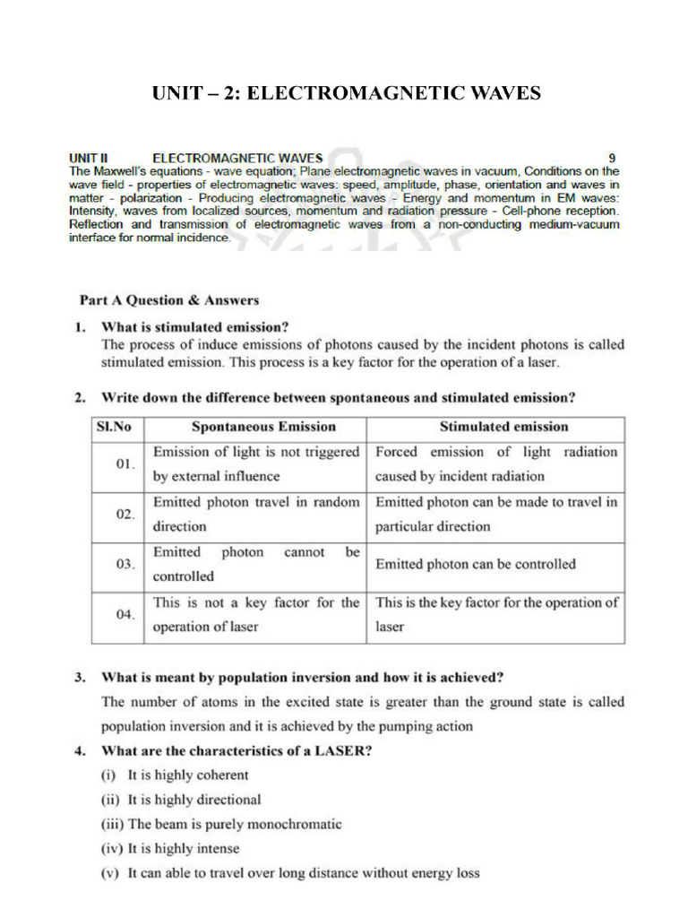 Unit 3 (Part A) | PDF