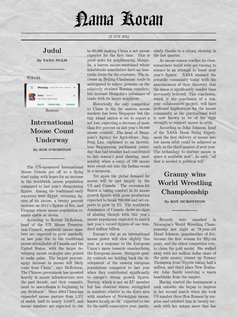 Newspaper | PDF
