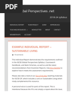 Global Perspectives - Individual Report | PDF | Sex | Invasive Species