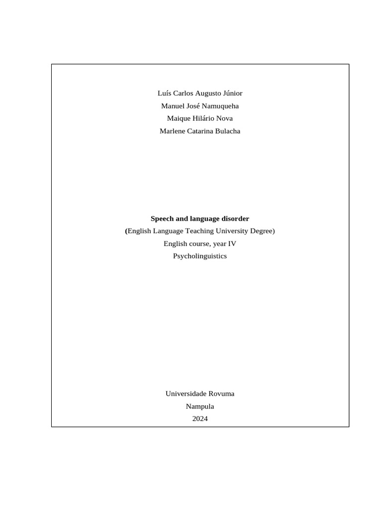 Done | PDF | Aphasia | Speech