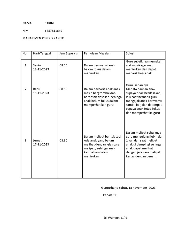 TT3 Manajemen Pendidikan | PDF