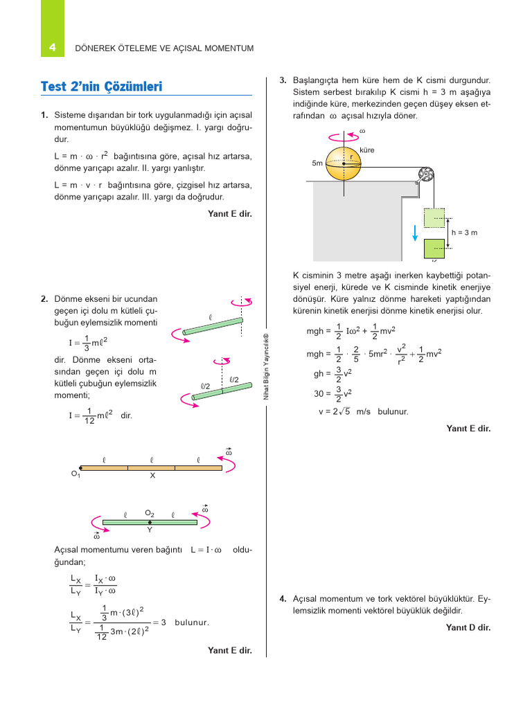 18 YKS SK U2 B12 T2 Acisal Momentum | PDF