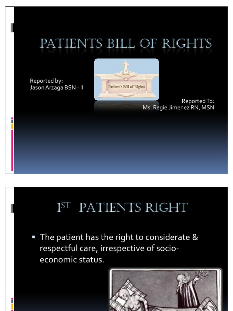 Patients Bill of Rights | PDF