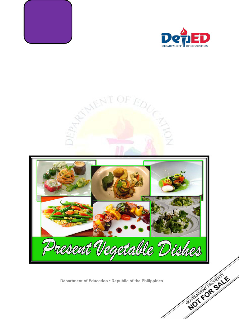 TLE G 10 Quarter 2 Module 3 Cookery Lesson 3 Present Vegeatable Dishes ...