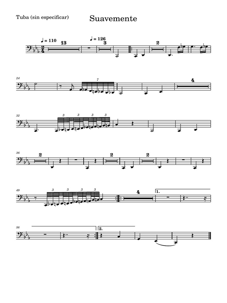 Suavemente Tuba | PDF