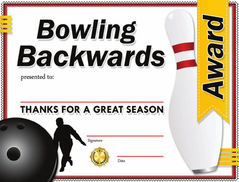 Bowling Backwards Bowling Award | PDF