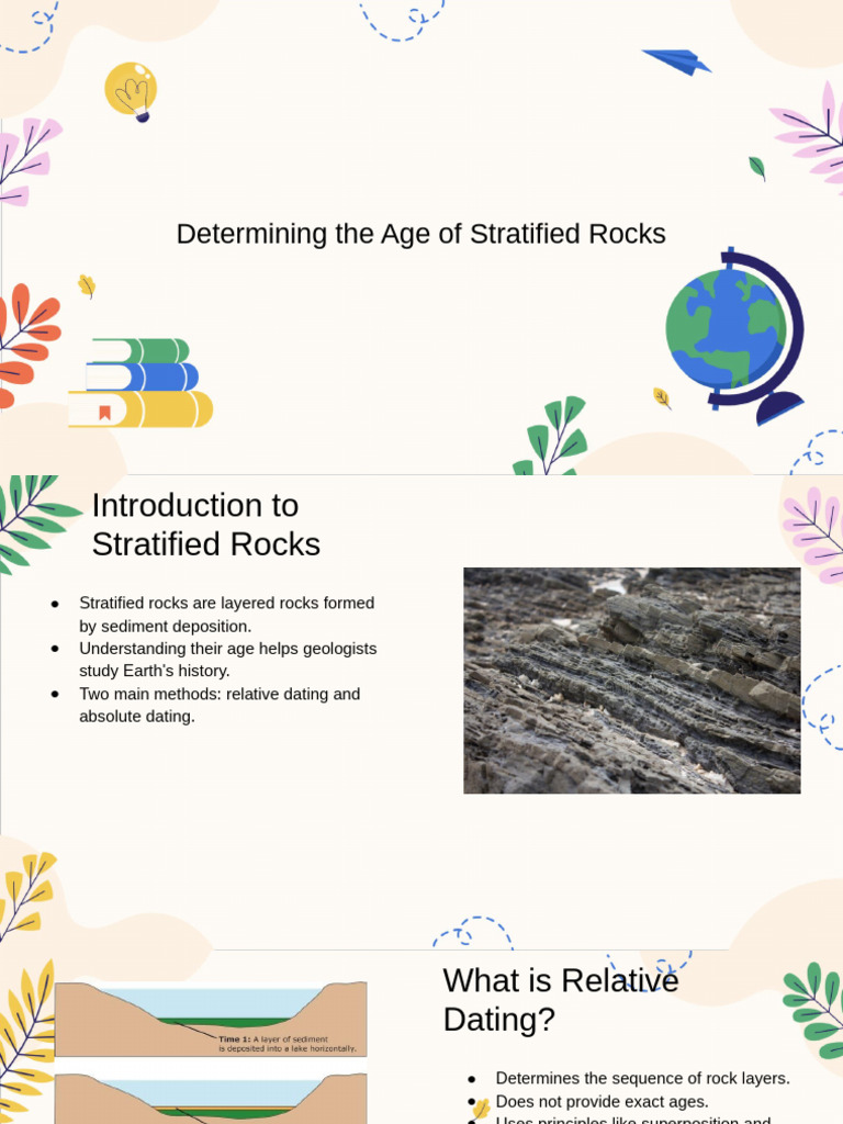 Wk5 Determining The Age of Stratified Rocks | PDF | Stratigraphy | Geology
