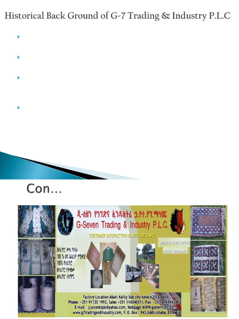 3.1-Temesgen-G7-CompanyAloeDebranaUtilisation | PDF | Jute | Ethiopia