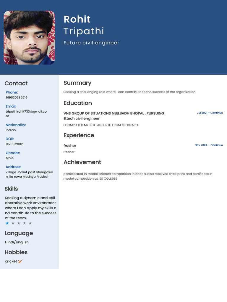 Rohit Resume 355 | PDF