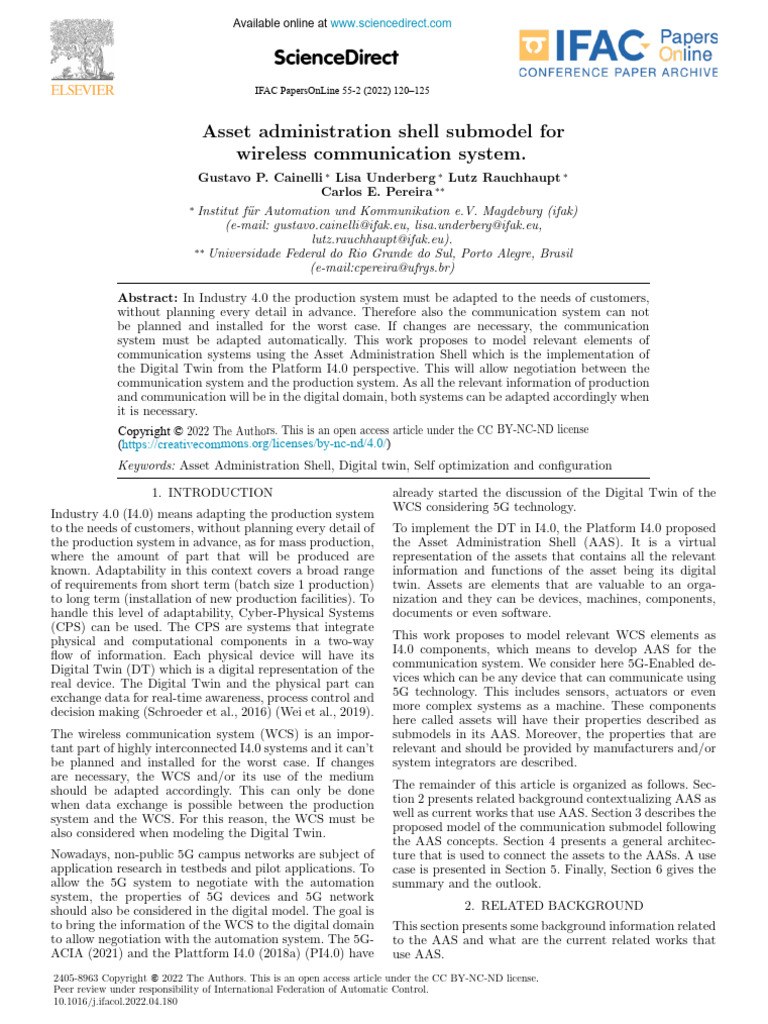 To Asset Administration Shell Submodel For | PDF | Computing ...