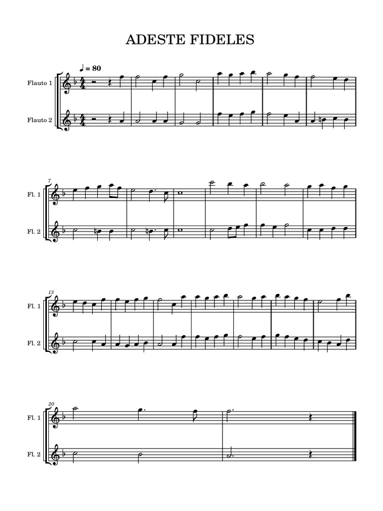 Adeste Fideles | PDF