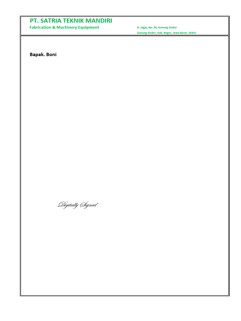 Penawaran Harga SLS-2020 | PDF