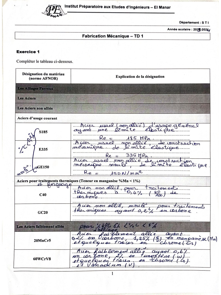 TD2 - Correction Exercices 1,2,3 Et 4 | PDF