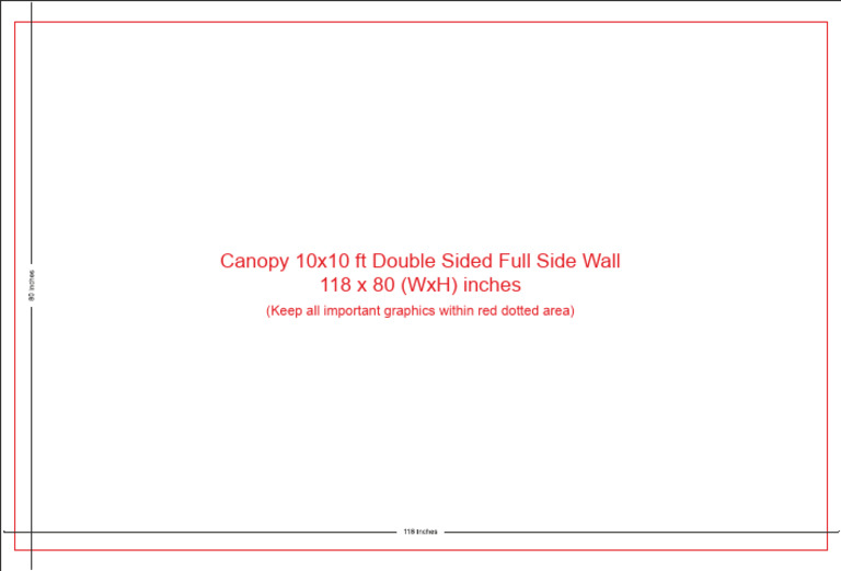 Canopy 10x10 FT Side Full Wall Double Side | PDF