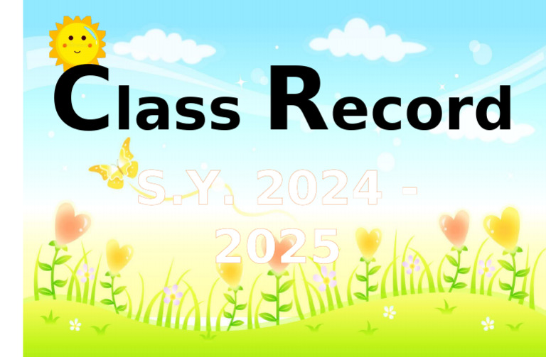 Class Record Cover1 | PDF