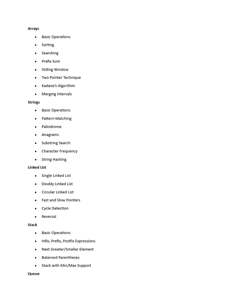 Data Structures & Algorithms Guide | PDF