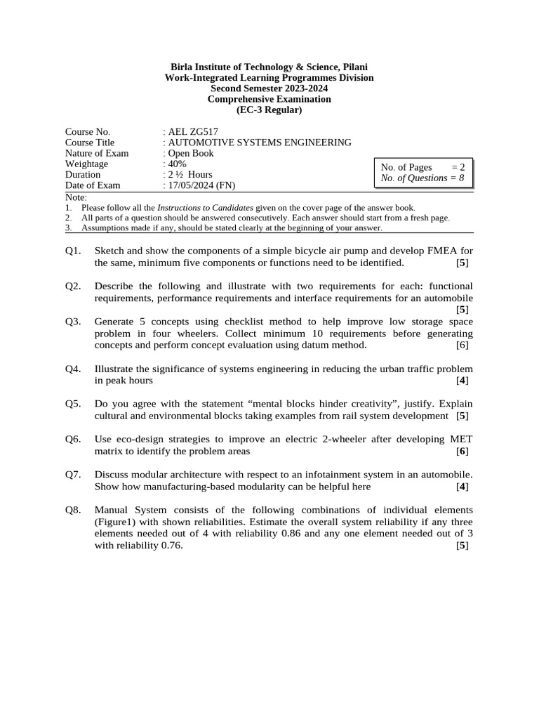 Ael ZG517 Ec-3r Second Sem 2023-2024 | PDF