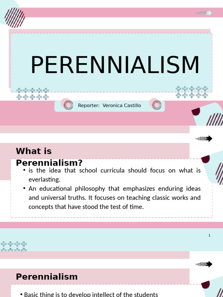 PERENNIALISM & ESSENTIALISM | PDF | Essentialism | Curriculum