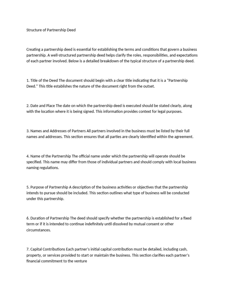 Structure of Pa-WPS Office | PDF | Partnership | Deed