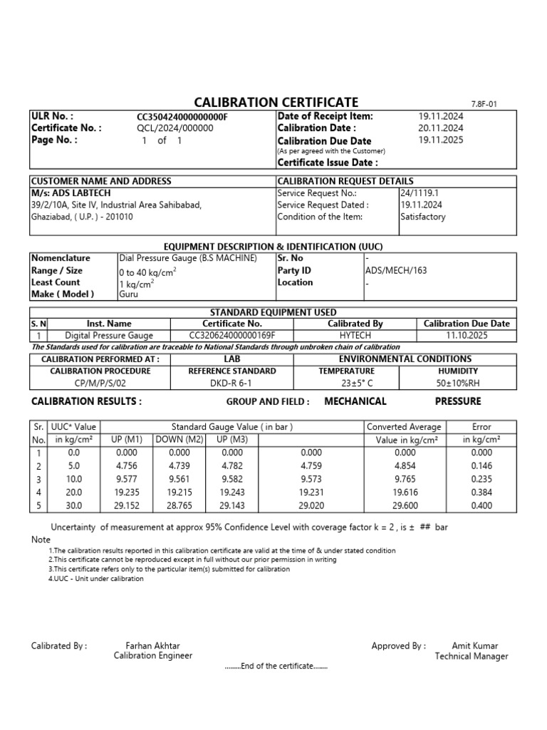 0004 | PDF | Calibration | Science