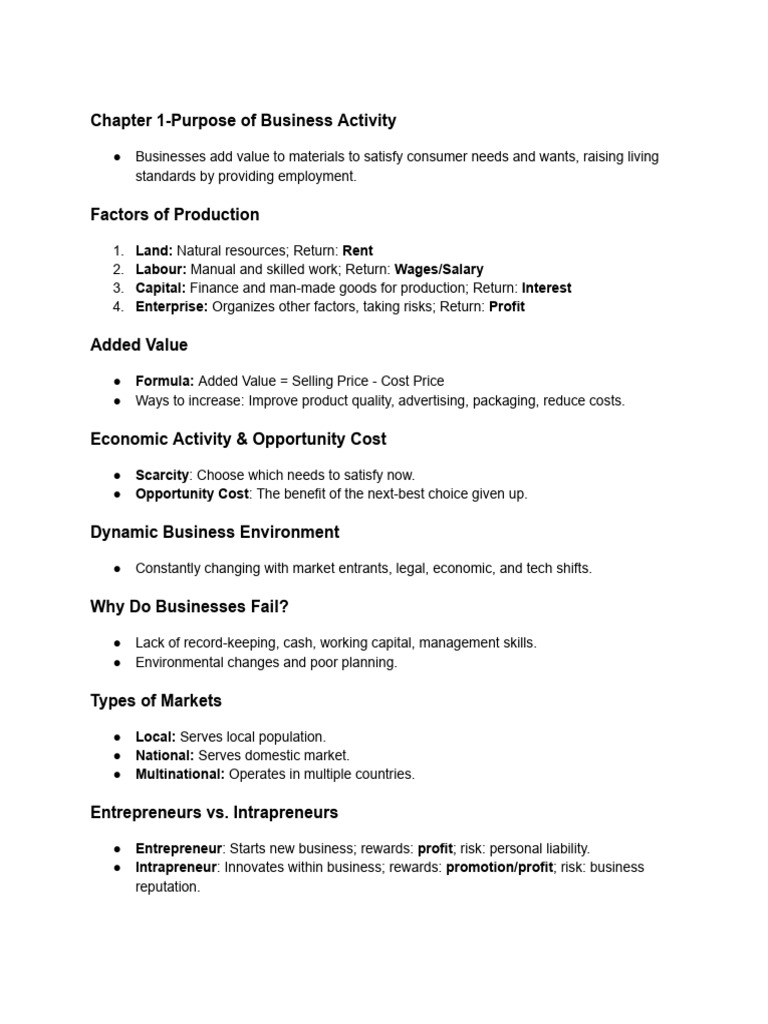 Short Notes For Business | PDF | Pricing | Marketing