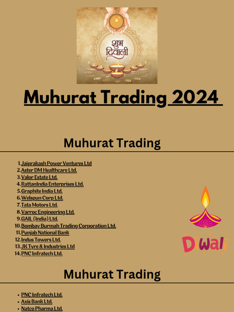 Muhurat Trading Stocks 2024 | PDF