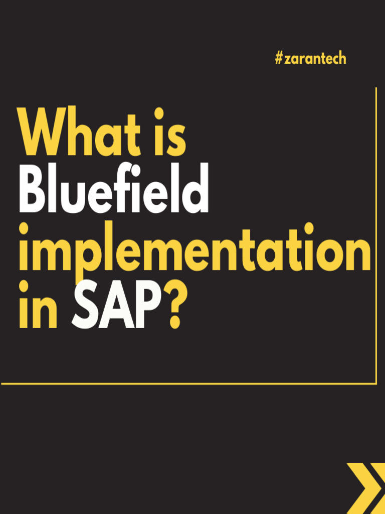 What Is Bluefield Implementation in SAP | PDF