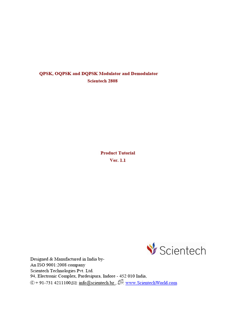 Scientech 2808 | PDF | Modulation | Computer Engineering