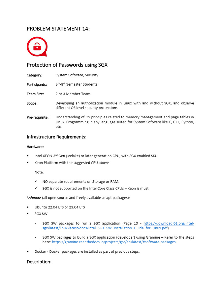 Protection of Passwords Using SGX | PDF | Password | Computer Science