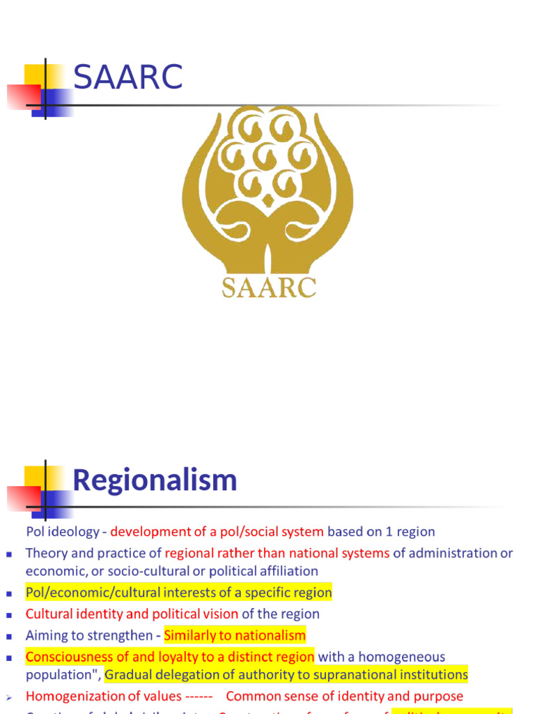 SAARC | PDF | International Relations