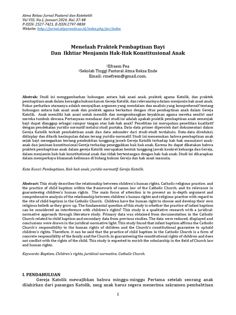 4 Artikel Romo Efraem | PDF