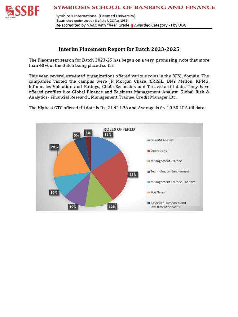 Interim Placement Report 2023-2025 | PDF