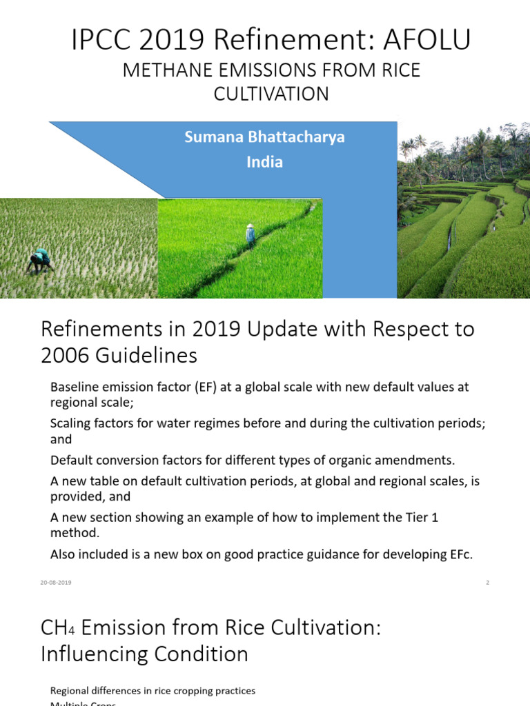 IPCC 2019 Refinement | PDF | Rice | Agriculture IPCC 2019 Refinement | PDF | Rice | Agriculture