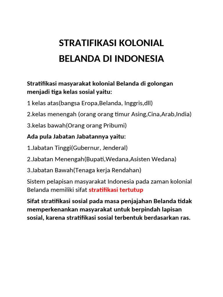 KOLONIAL BELANDA | PDF