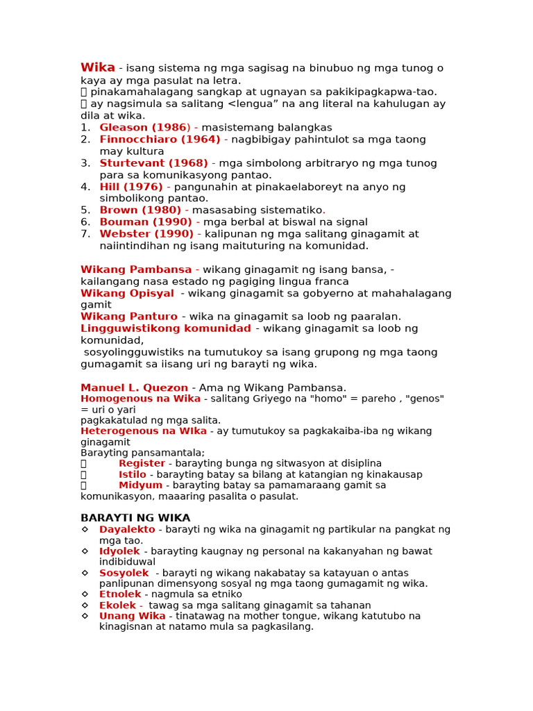 Wika | PDF