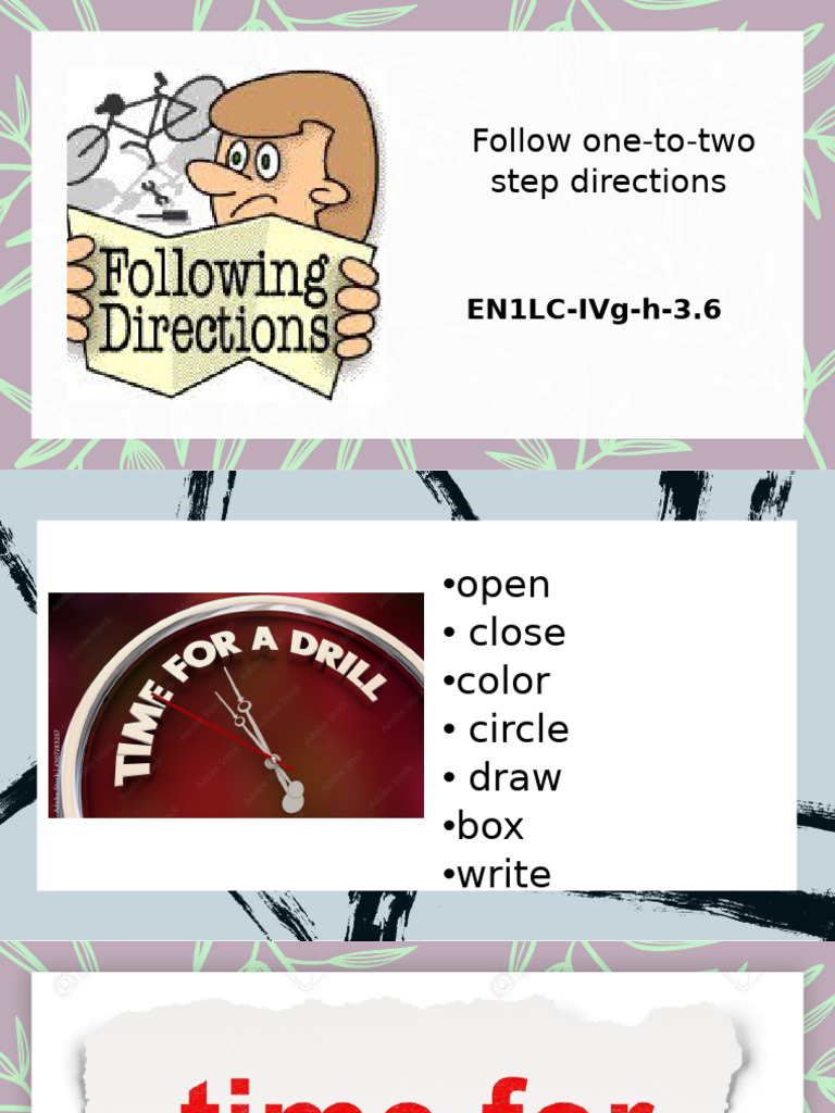 Follow One-To-Two Step directions-CO | PDF