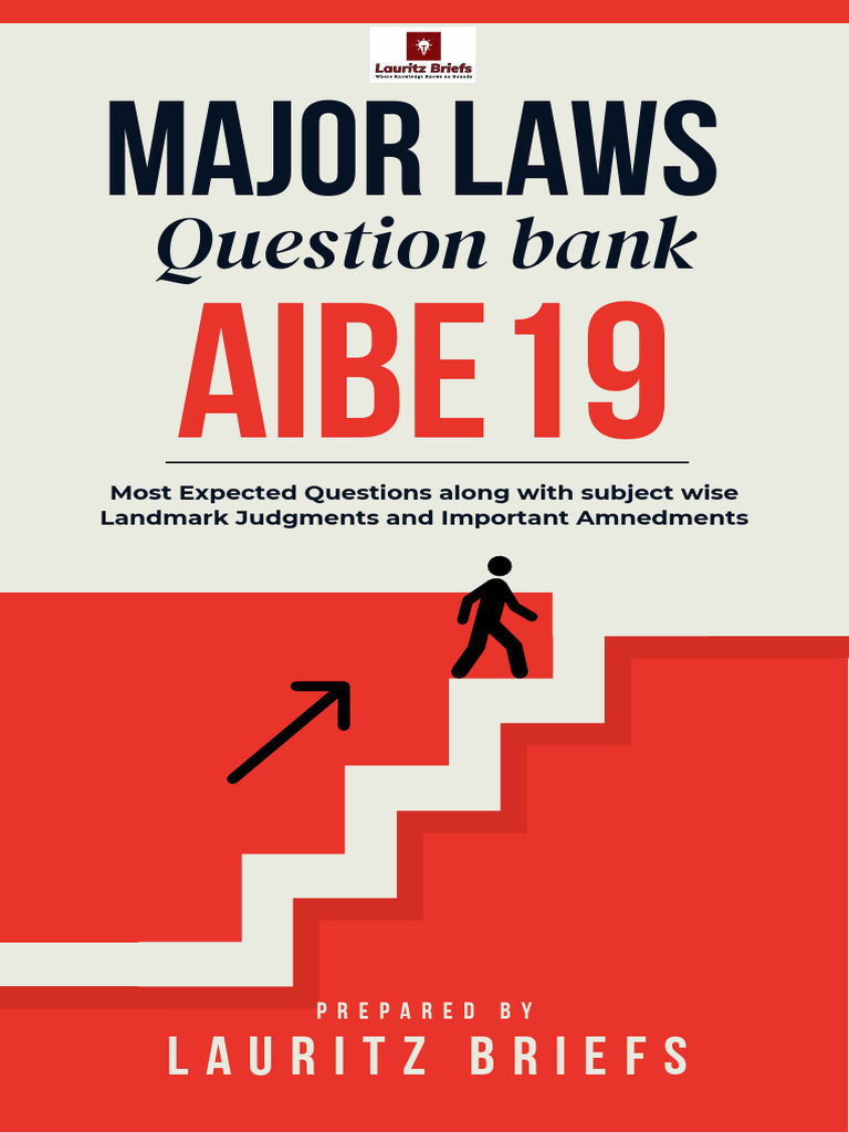 (AIBE) Major Laws Questions | PDF | Bail | Arrest