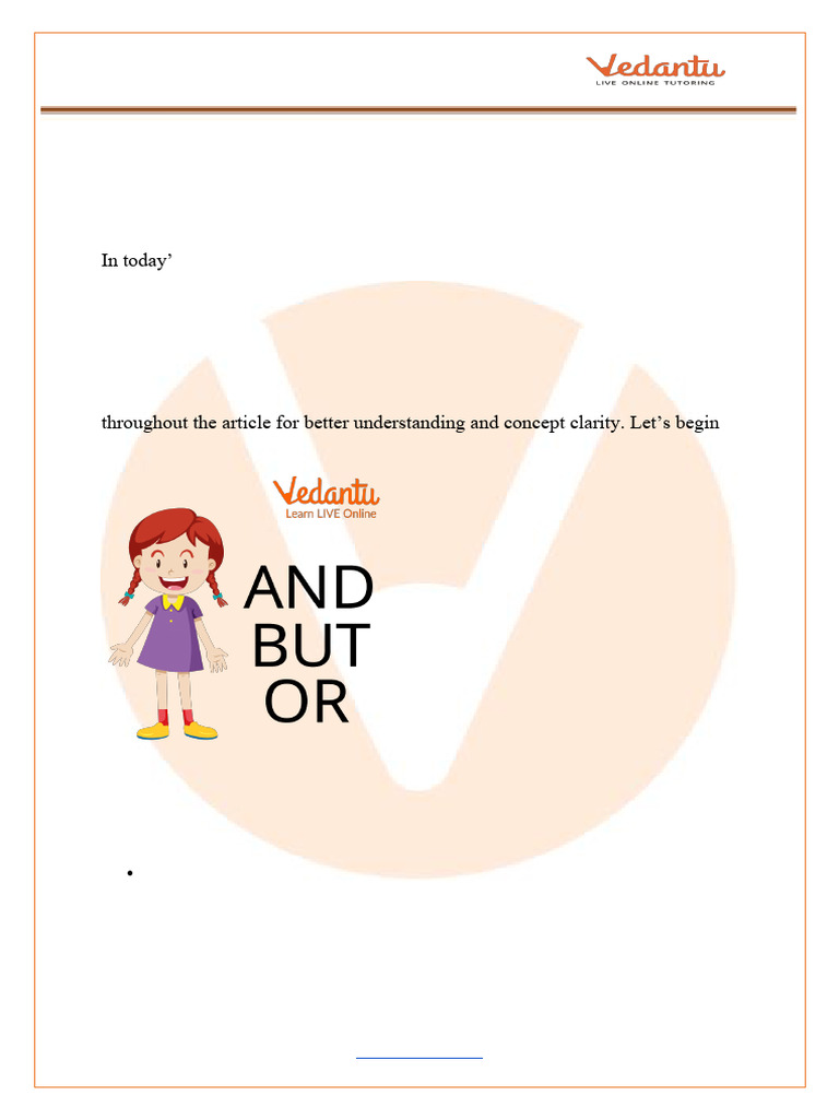 Conjunctions Worksheet for Class 7 | PDF | Syntax | Grammar