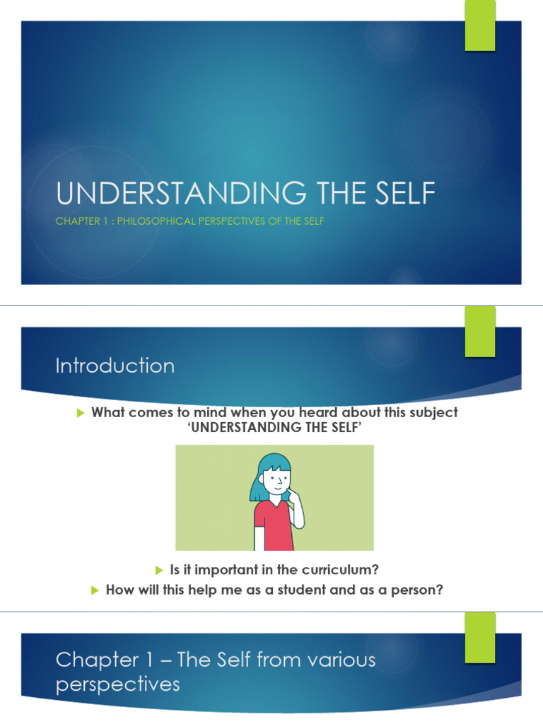 The Self From Various Philosophical Perspectives | PDF | Id ...