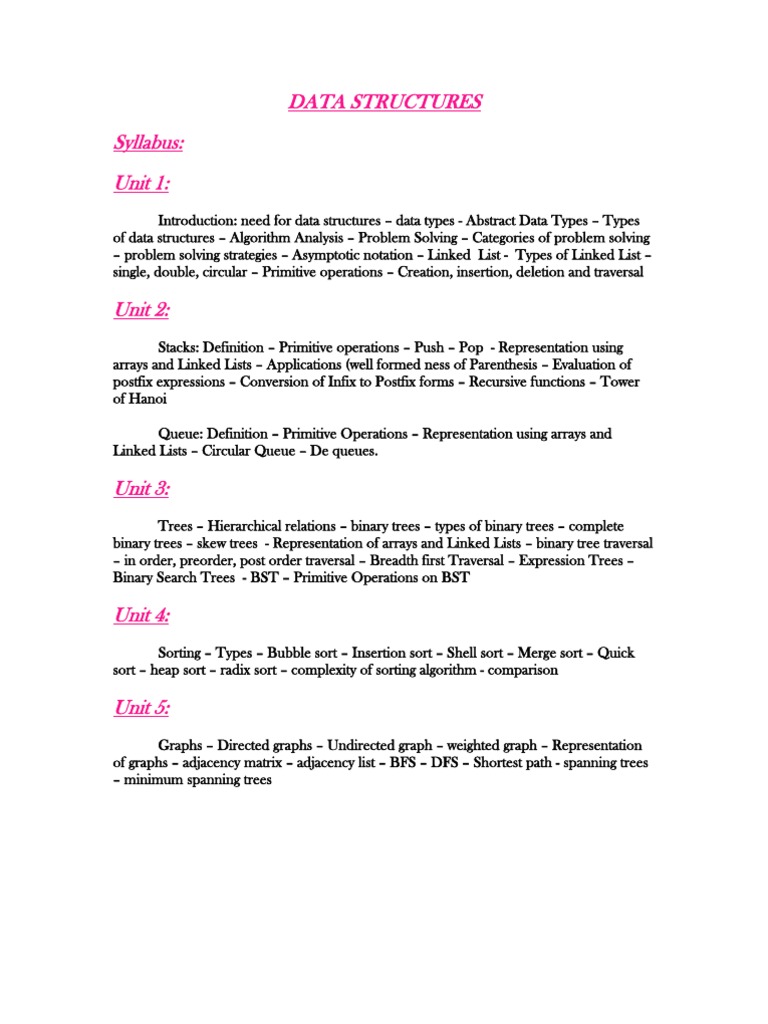 Data Structure | PDF | Mathematical Concepts | Data