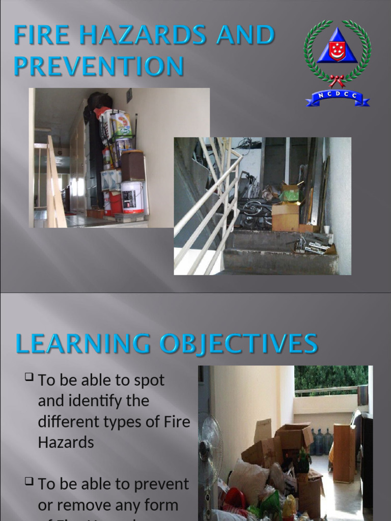 1 1 4 Fire Hazards and Prevention | PDF | Fires | Fire Safety