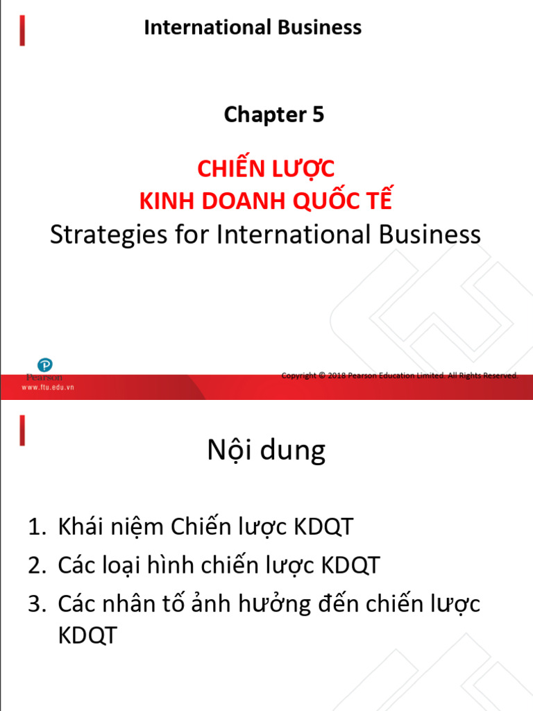 Ch5- Chiến lược KDQT -Strategy | PDF