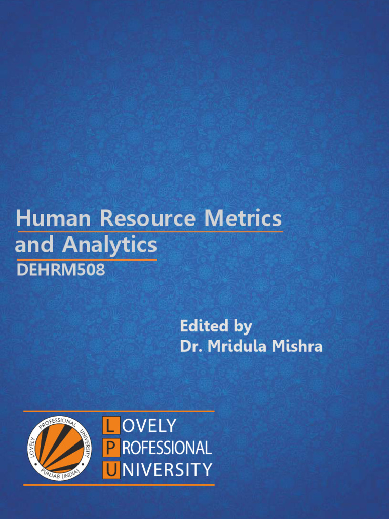 8994 Dehrm508 Human Resource Metrics and Analytics | PDF | Analytics ...