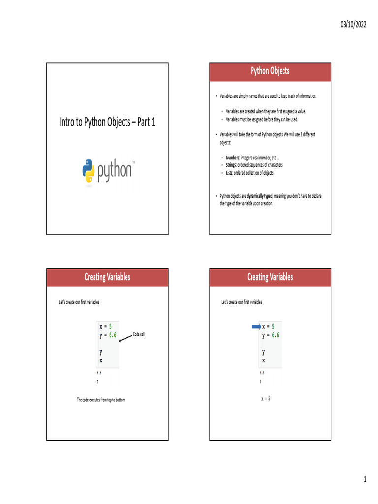 Cours R107 - Python Complet 2022 2023 | PDF | Control Flow | Variable (Computer Science)