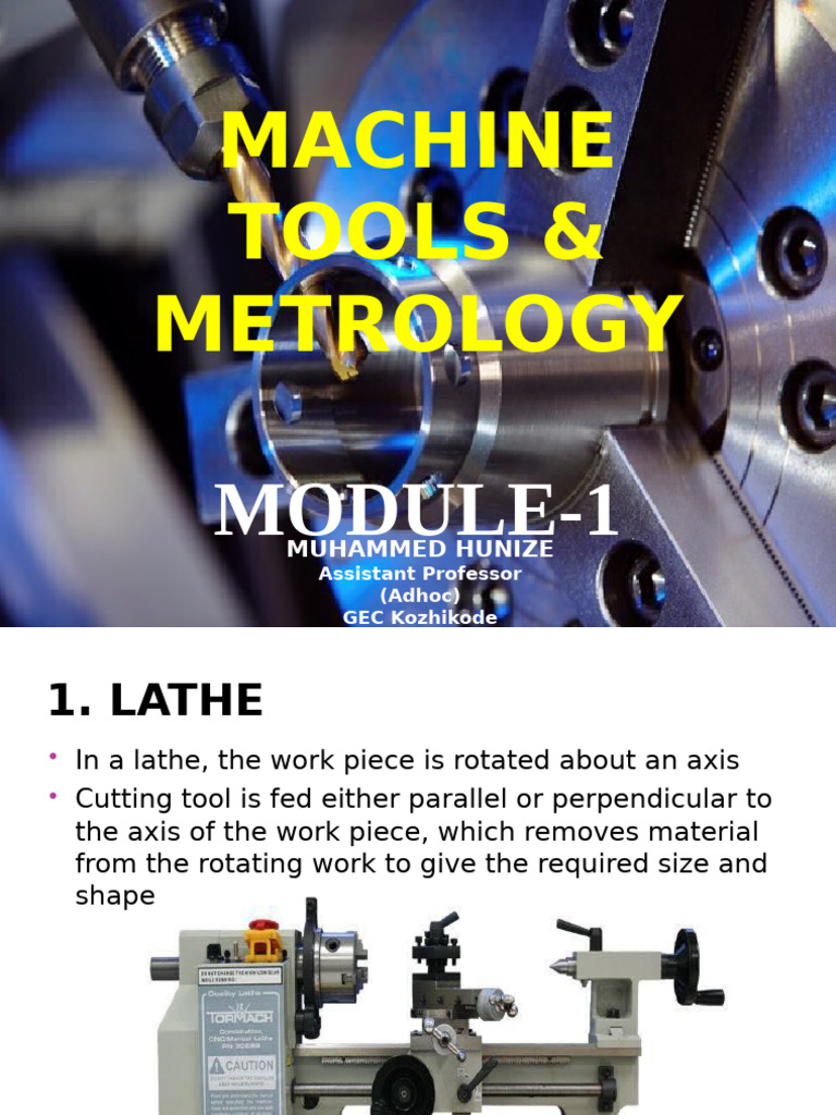 MTM-Mod 1 | PDF | Drilling | Drill
