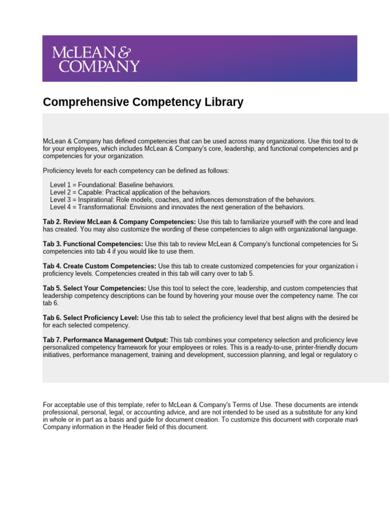 Comprehensive Competency Framework | PDF | Agile Software Development ...