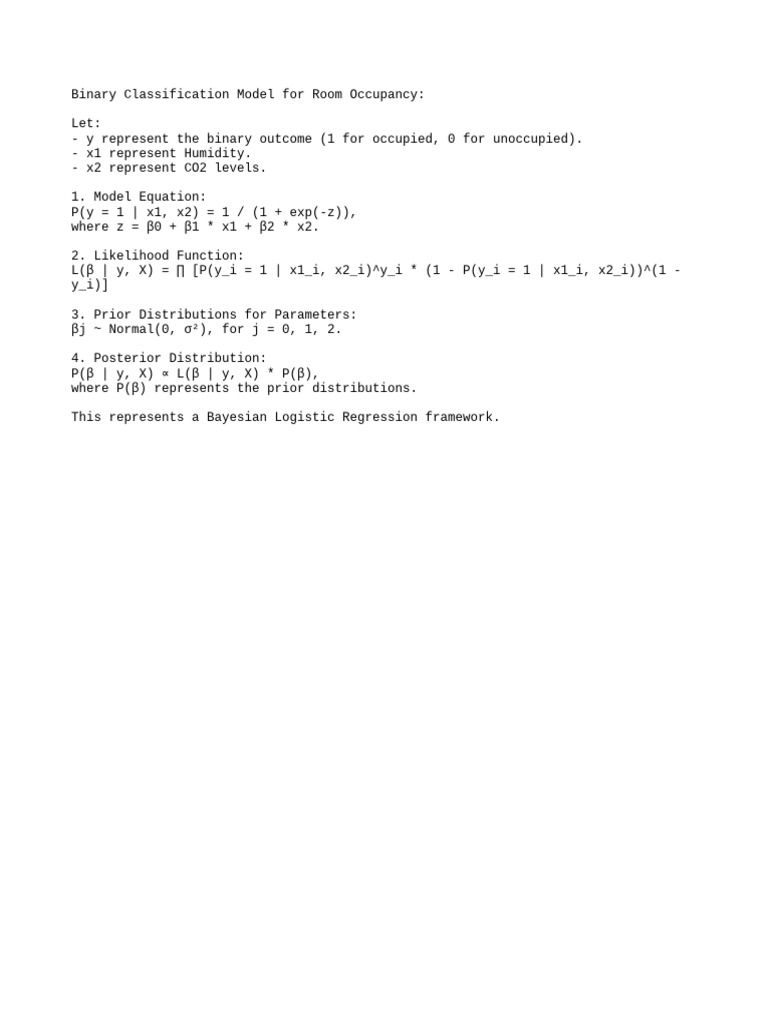 Bayesian Room Occupancy Model | PDF