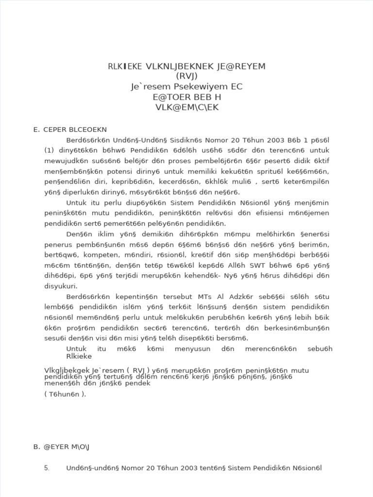 PDF Rencana Pengembangan Madrasah Contoh RPM | PDF